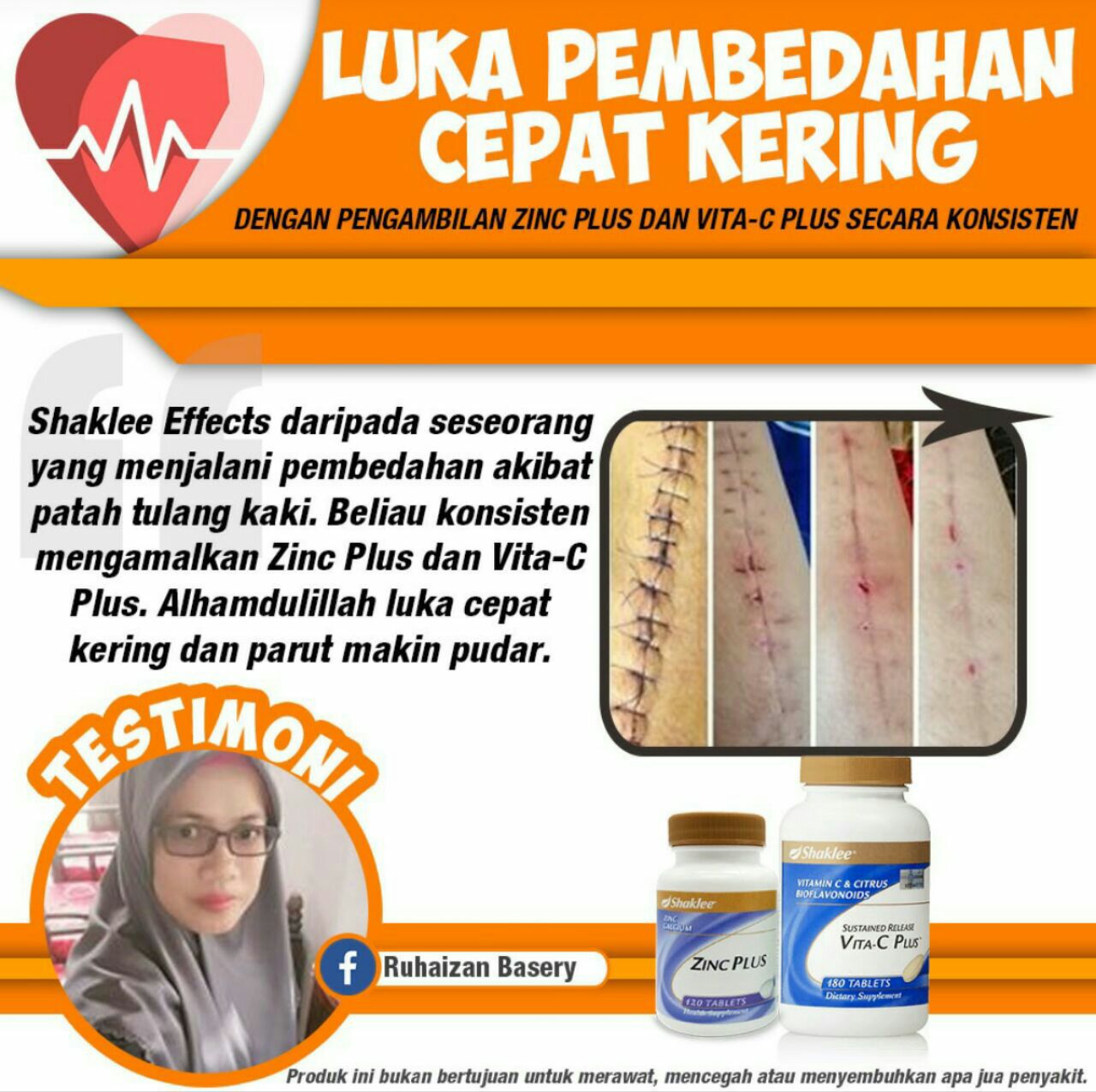 Luka Pembedahan Cepat Kering - PENGEDAR SHAKLEE PULAU PINANG